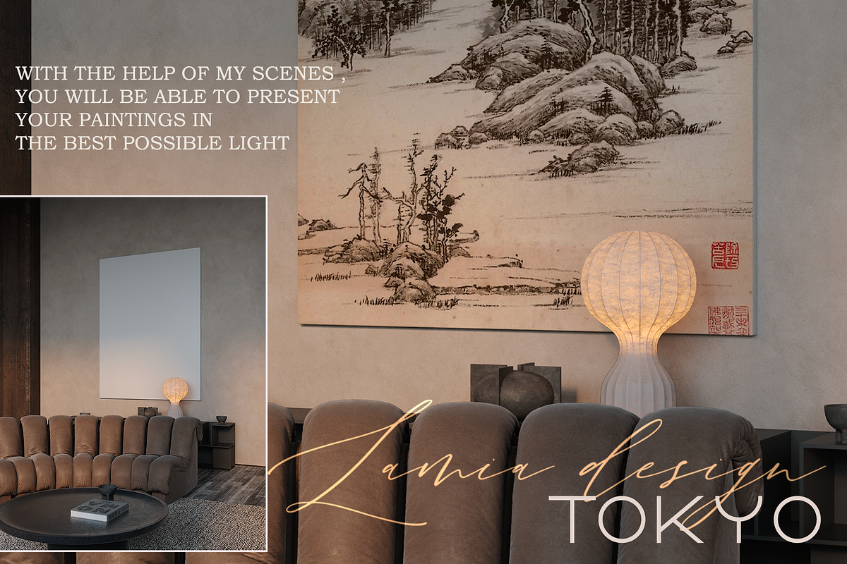 TOKYO Interior & Frame Mock-up, a Household Mockup by LAMIA DESIGN