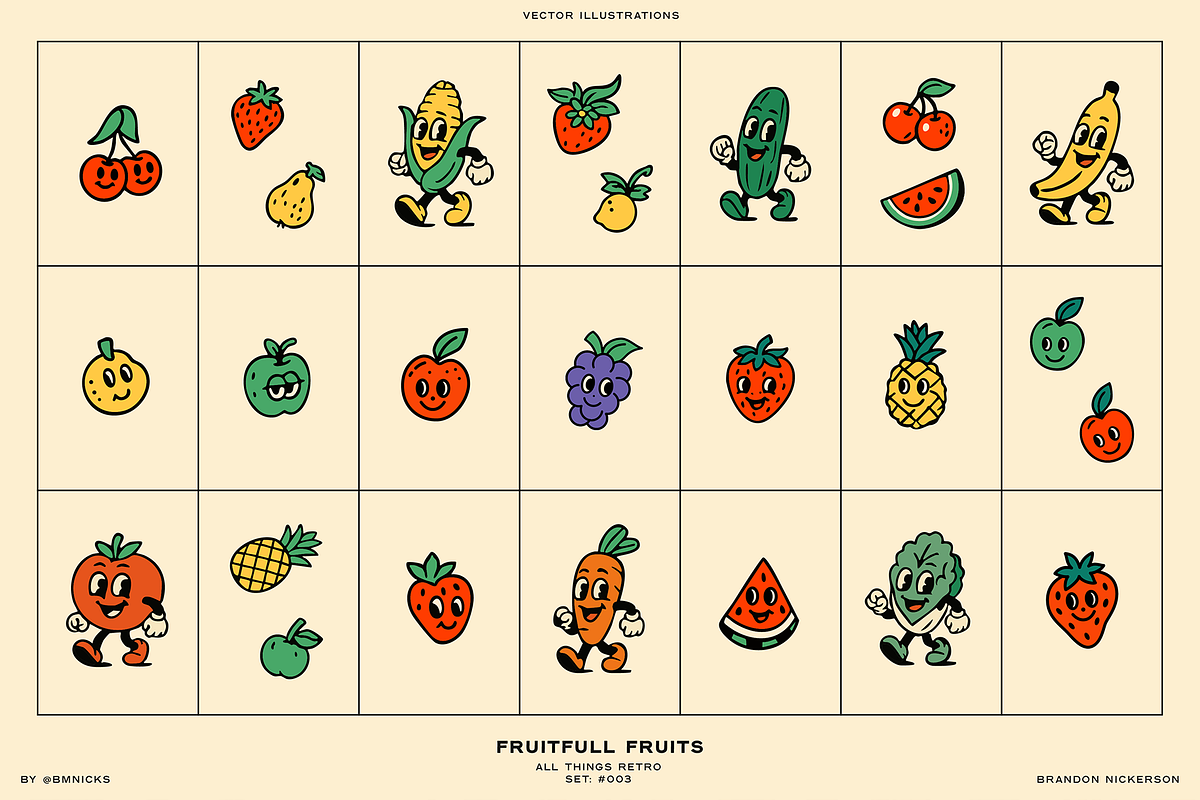 All Things Retro Illustrations