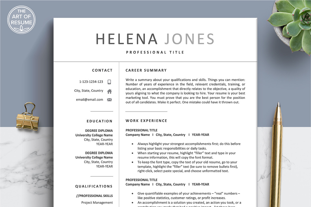 Simple Resume Templates, Free CV Builder