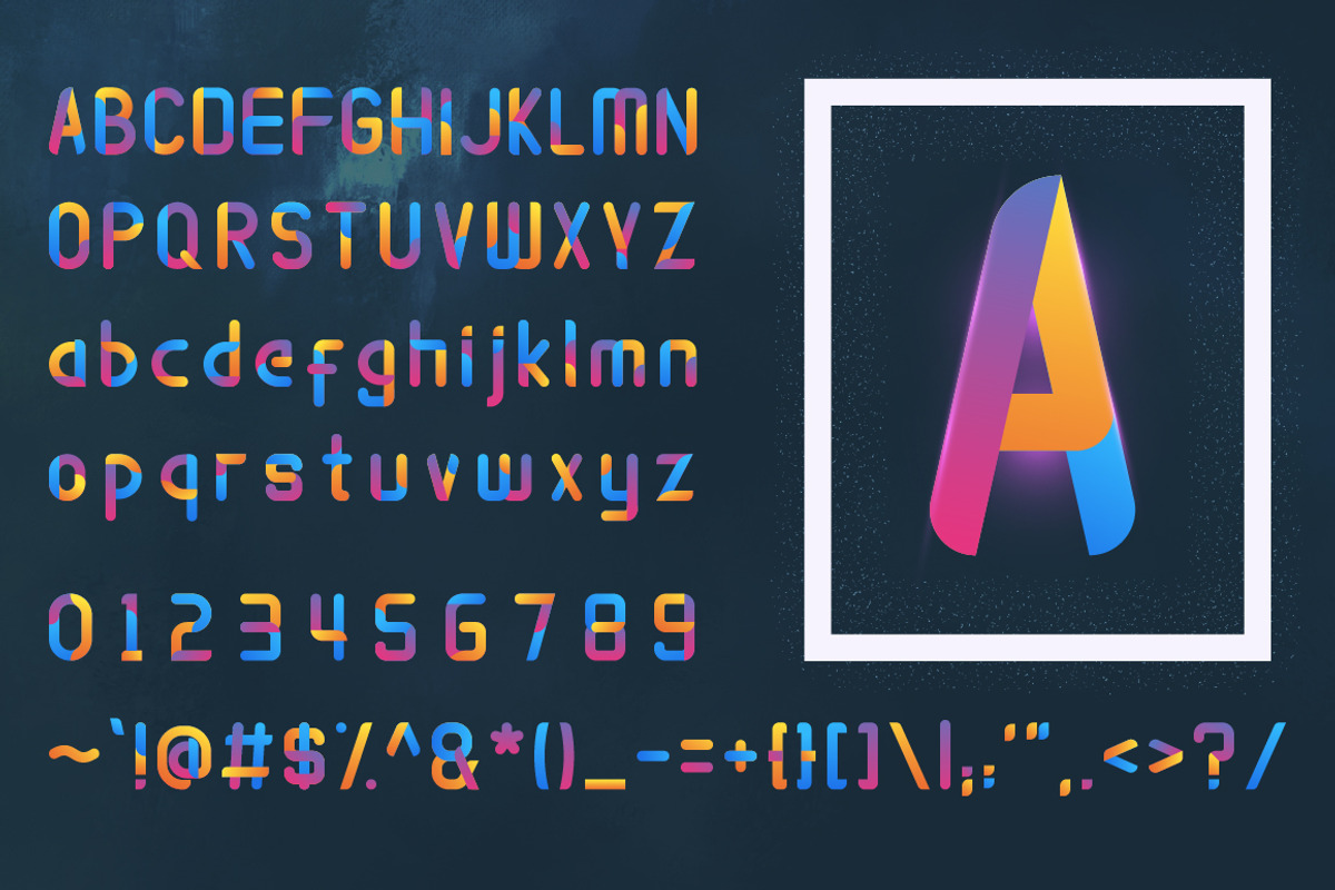 Atmosfhira | Colorfont, a Font by Mojibam