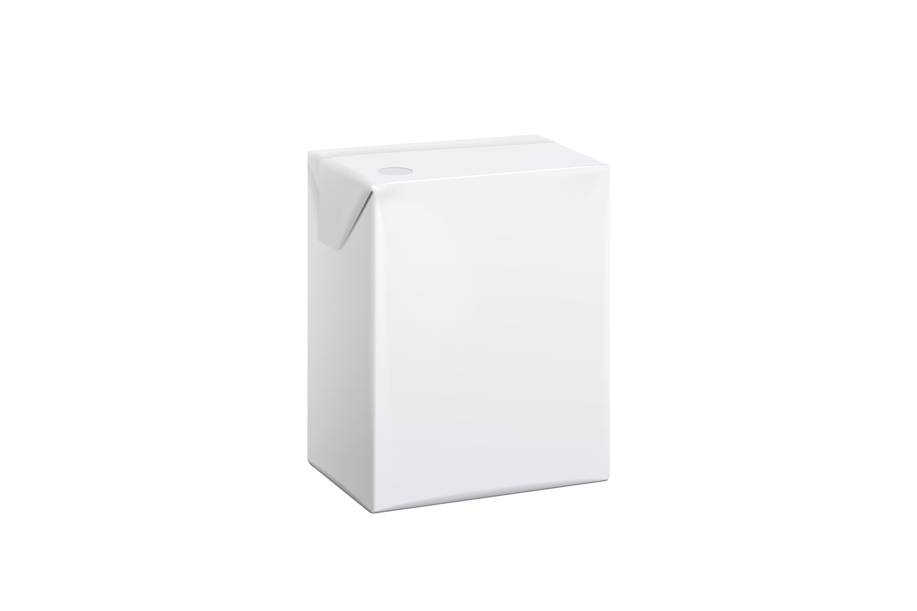 Realistic White carton pack for milk, a Merchandise Mockup by Sunny