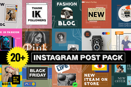 Ultimate Instagram Post Templates, a Social Media Template by VictorThemes