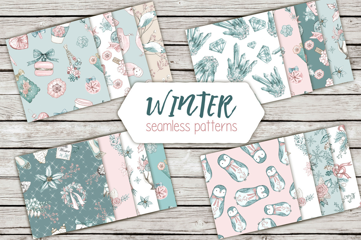 Winter patterns, a Pattern Graphic by Rosabebe