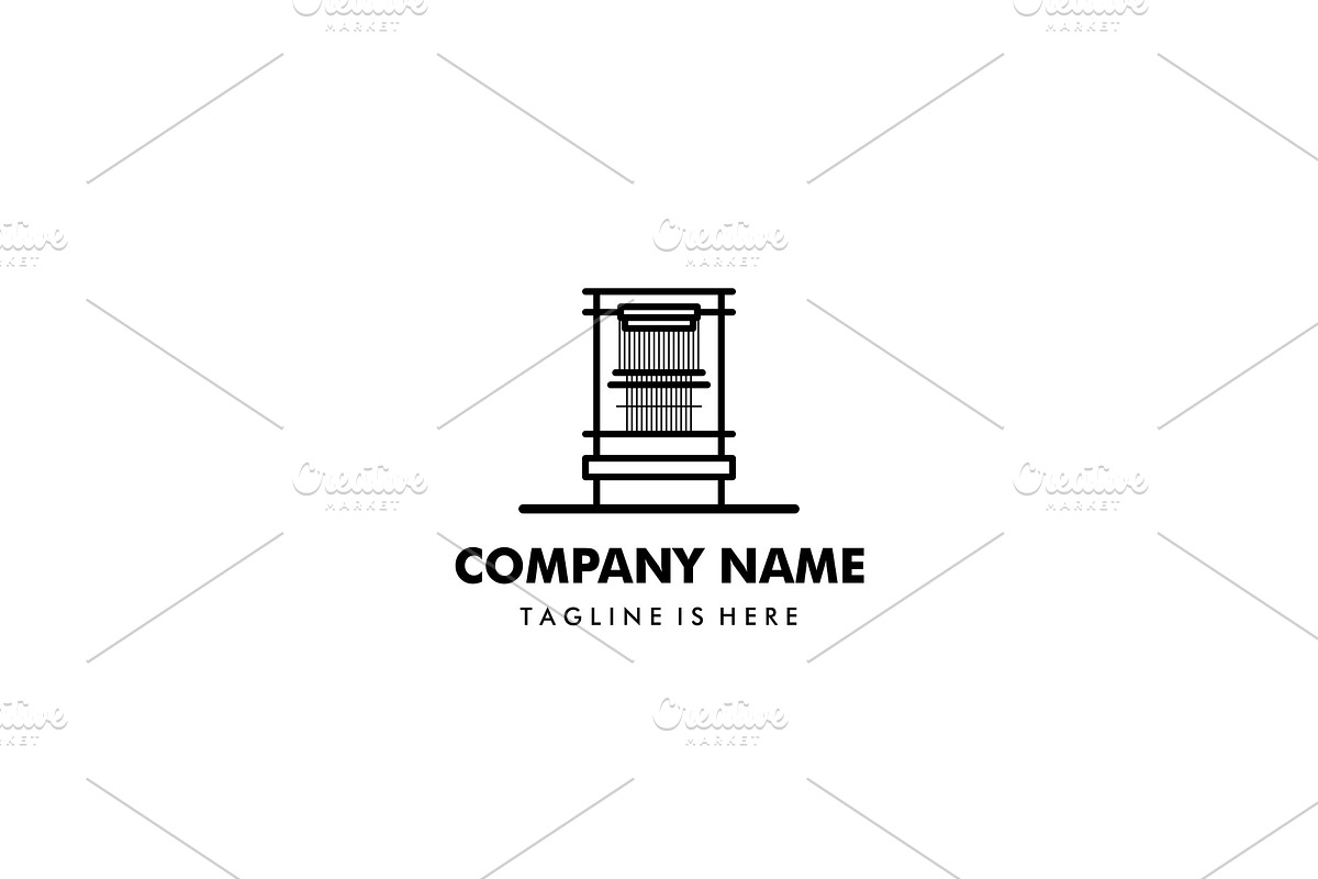 mill loom weaving tufting logo, a Branding & Logo Template by VSTRD ...