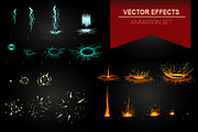 Vector effect animation for game | Graphic Objects ~ Creative Market