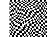 Wavy checker pattern, a Decorative Illustration by Vector Tradition