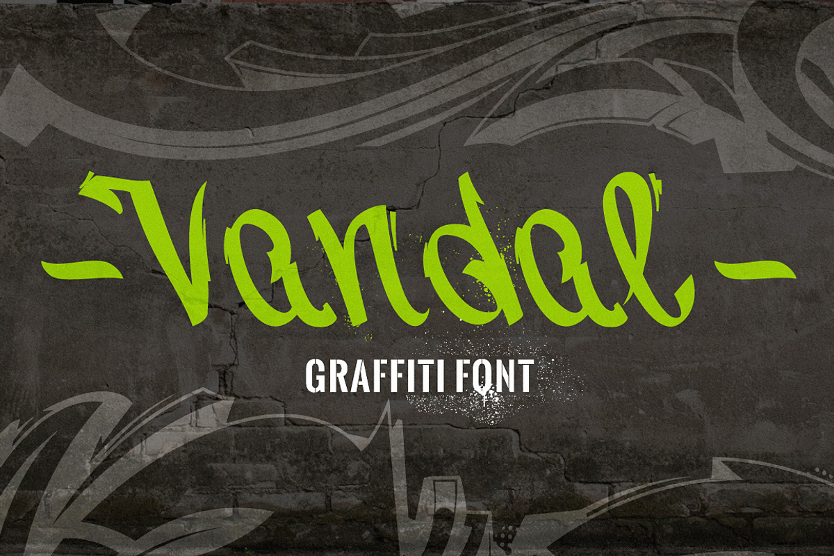 Vandal | Graffiti Font, a Font by Vecster