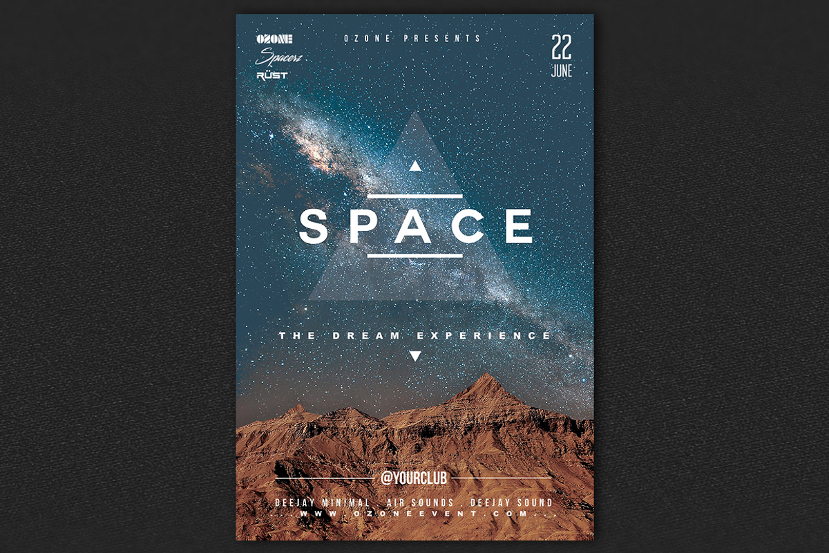 SPACE Premium Flyer Bundle, a Flyer Template by WG DESIGN
