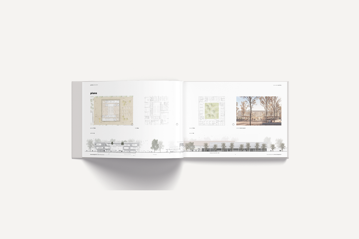 Professional A3 Portfolio Template, a Brochure Template by yesitisprintable
