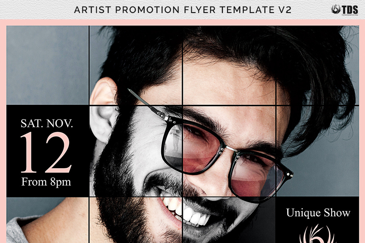 Artist Promotion Flyer Template V2, a Flyer Template by ThatsDesign Art