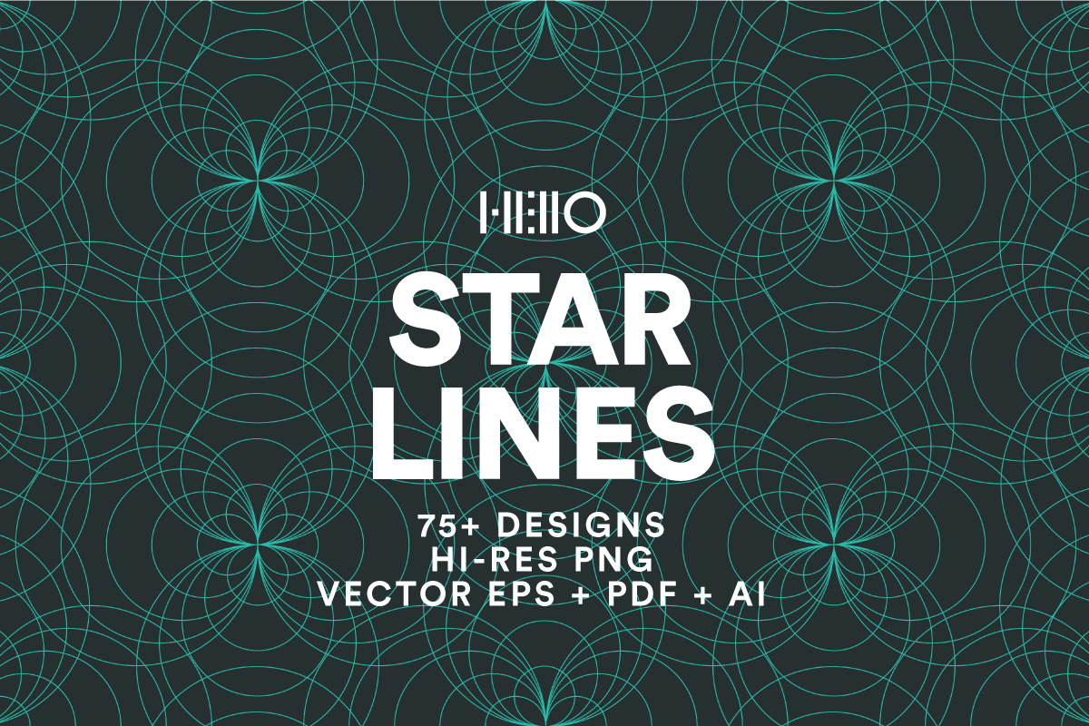 Star Lines, a Pattern Graphic by Hello Mart