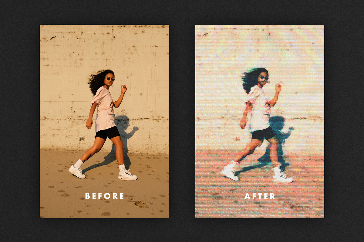 Screen Distortion Poster Effect, a Layer Style Add-On by Design Squad