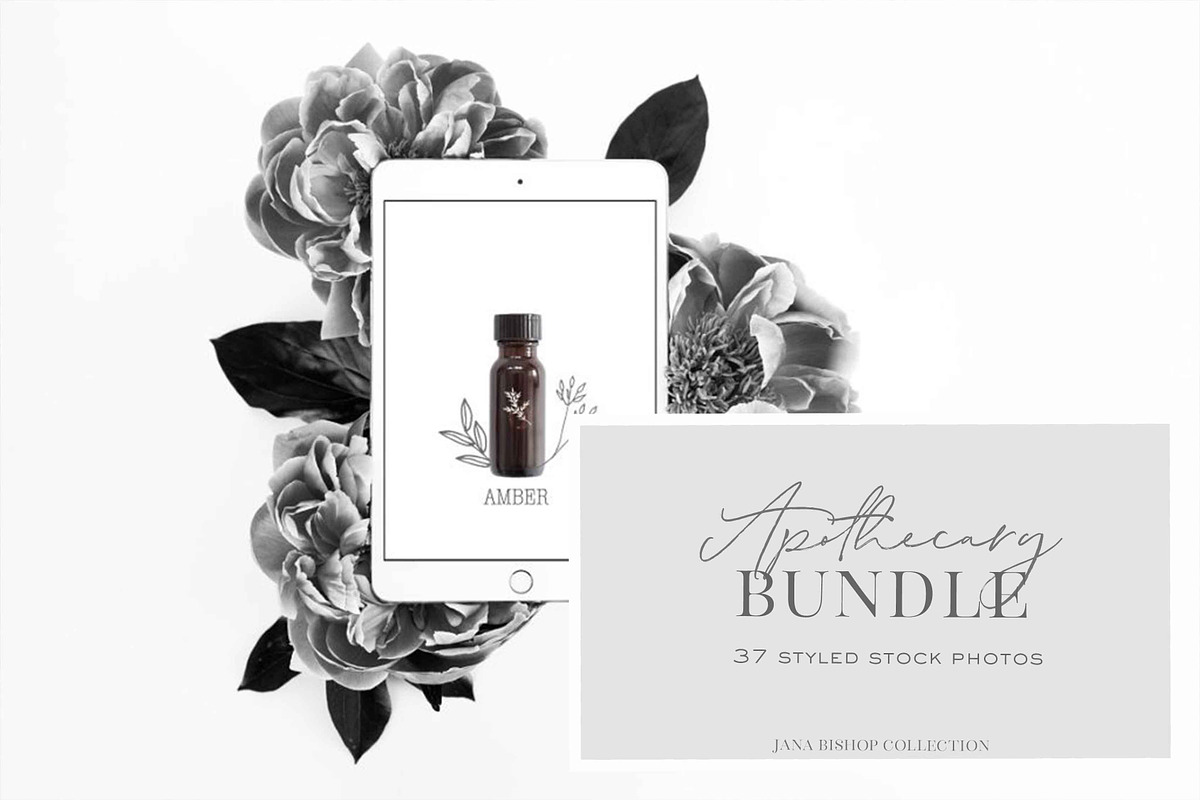 Apothecary Stock Photos & Mockups, an iPad Mockup by JanaBishopCollection