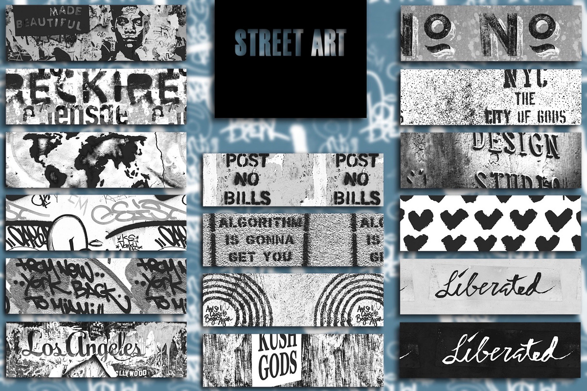 30+ Street Art texture brushes., a Brush Add-On by TheWhiteCatLab