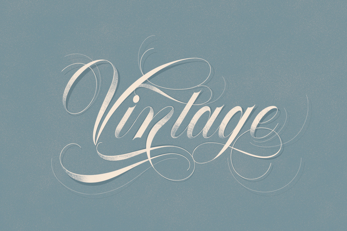 Flourish Typeface, a Script Font by Liviu