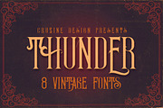 Thunder Typeface, a Font by Cruzine