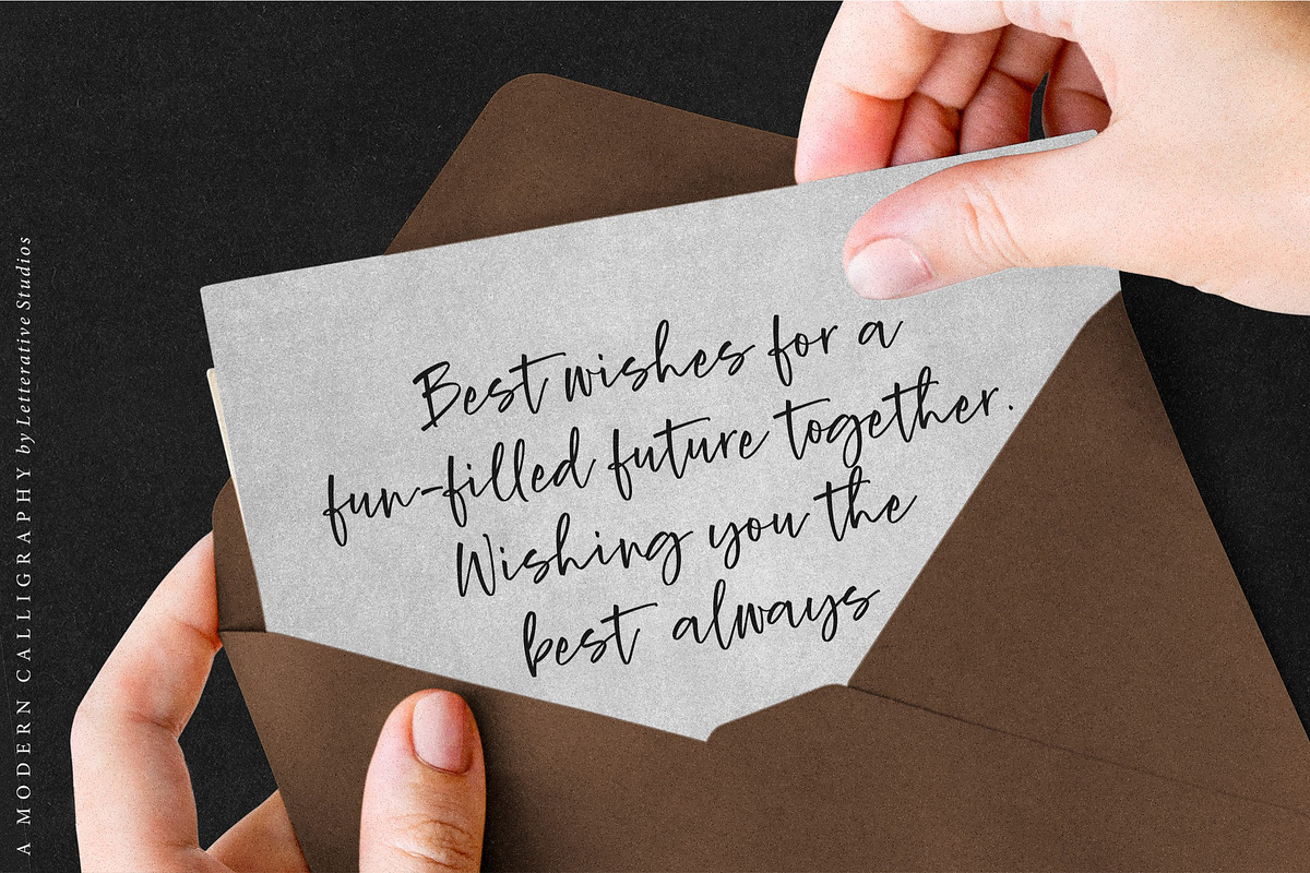 Rustic Wedding - Calligraphy Font, a Script Font by Letterative Studio