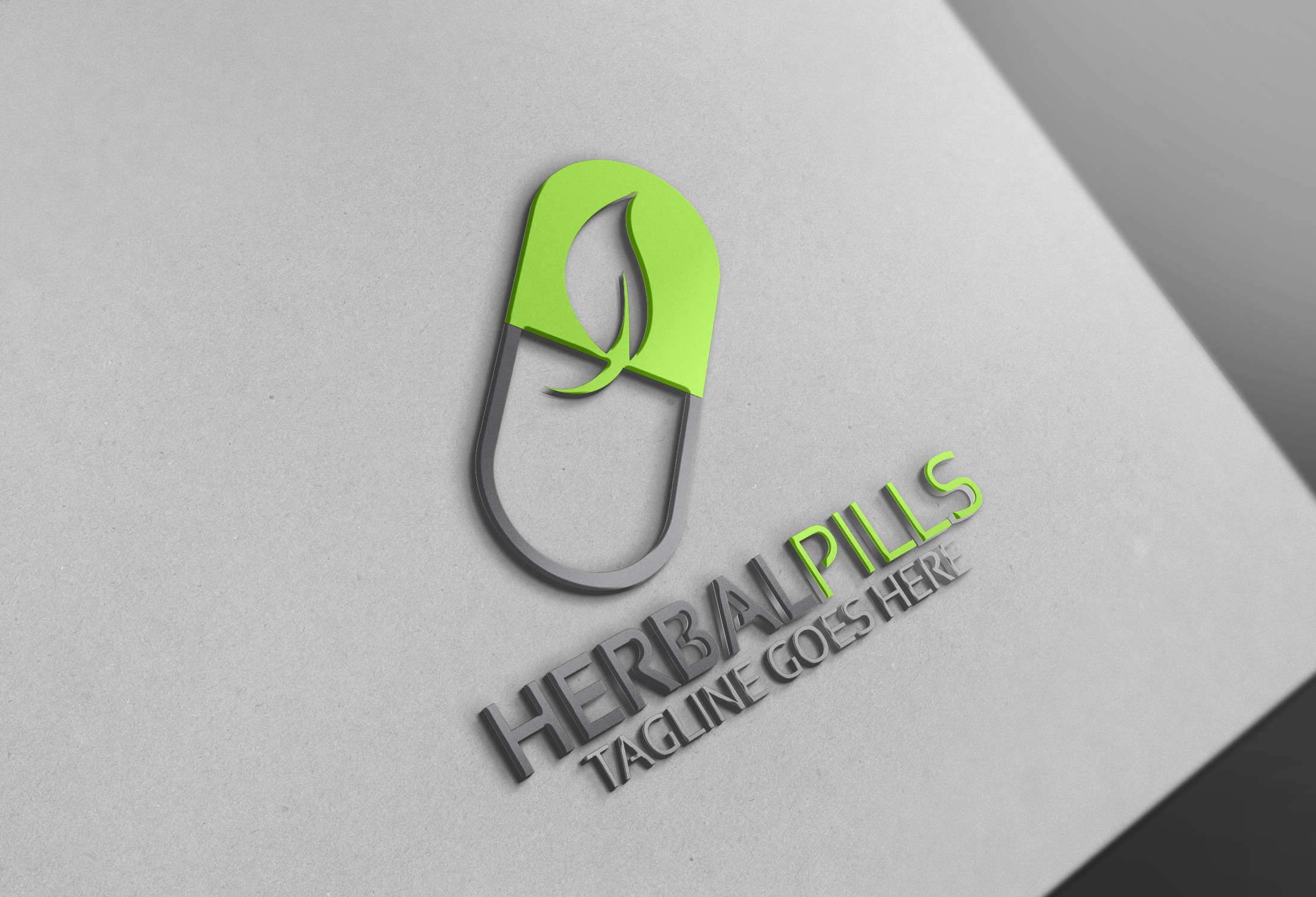 Natural Pill Logo, a Branding & Logo Template by Josuf Media | Creative ...