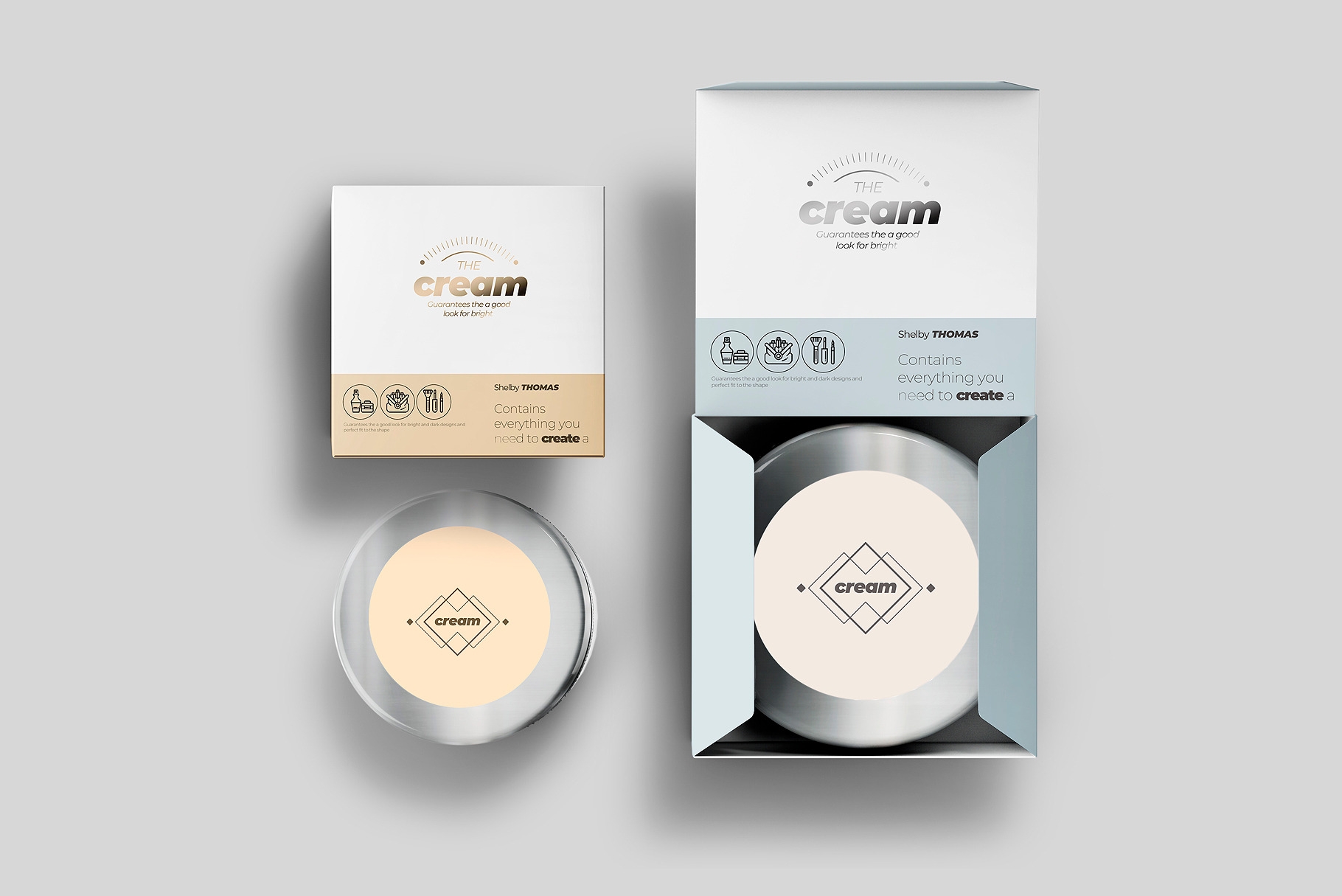 Cream Mock-up 7, a Packaging Mockup by Nevada63