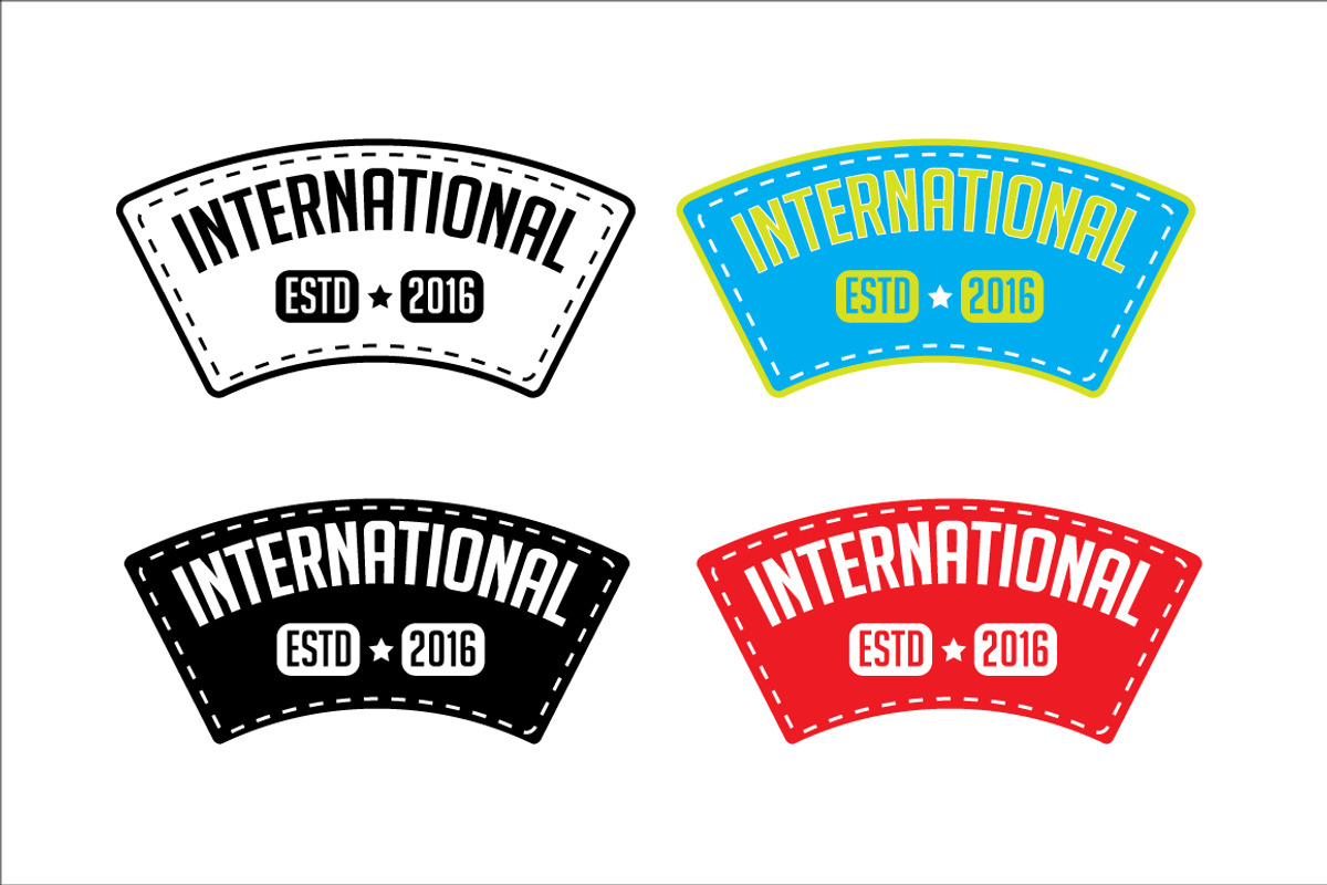 International Badges, a Branding & Logo Template by Nimbalagi Studio