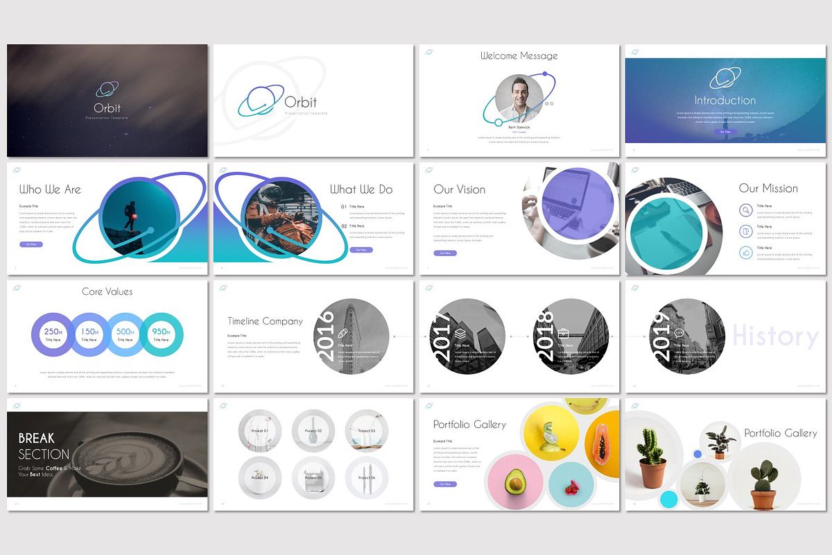 Orbit - Powerpoint Template, a Presentation Template by inspirasign