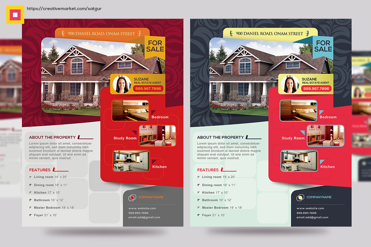 Open House Promotion Flyer V2, a Flyer Template by Satgur Graphic Design