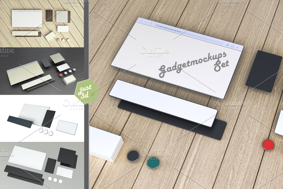 Gadget mockups, an iPad Mockup by Digithings
