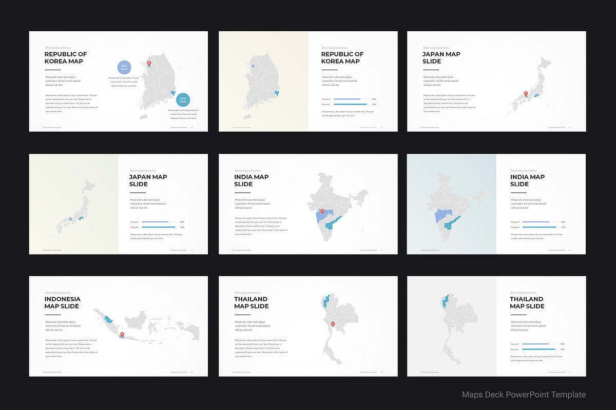 Maps PowerPoint Template, a Presentation Template by CreativityForest