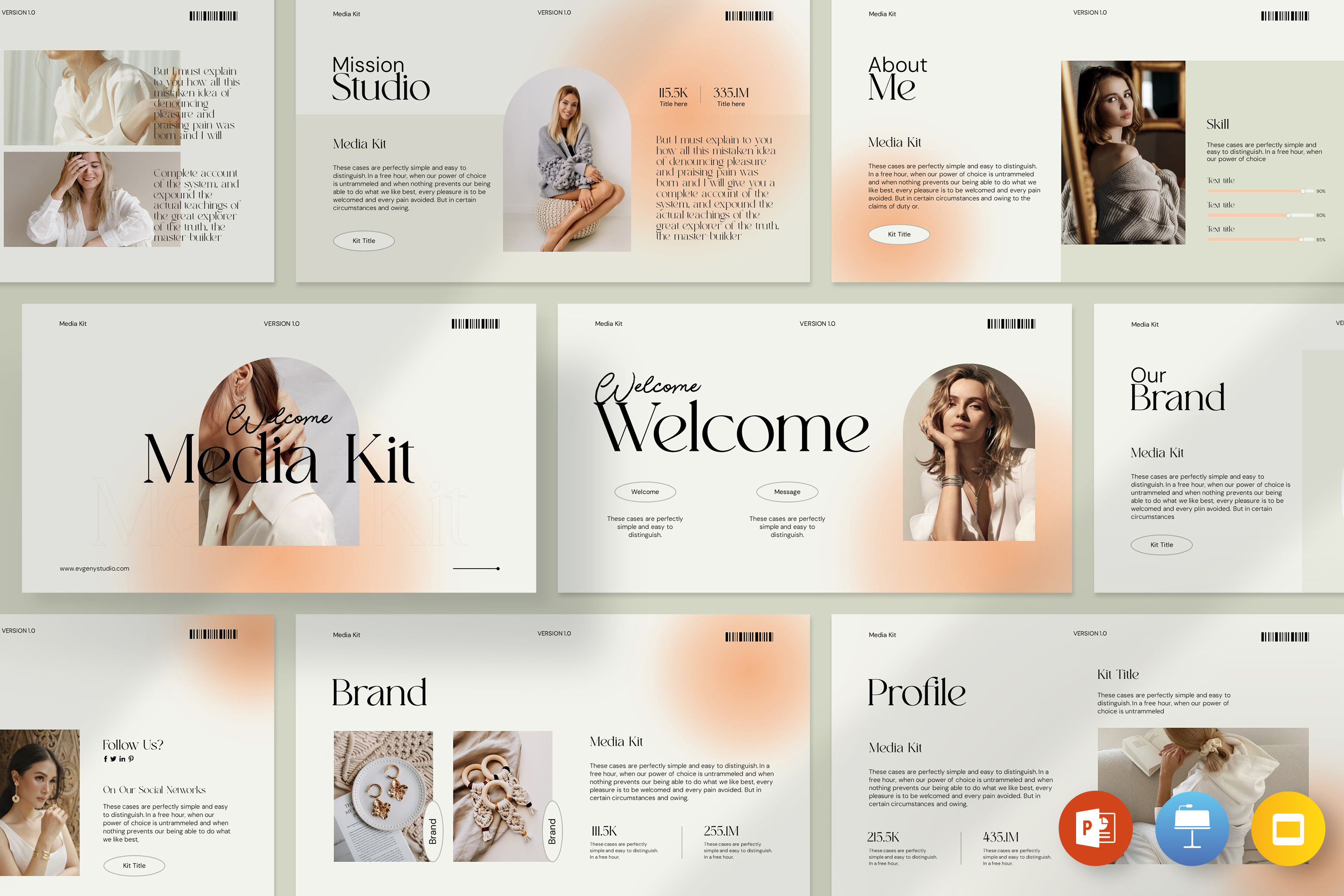 Media Kit Presentation Template, a Presentation Template by evgenystudio