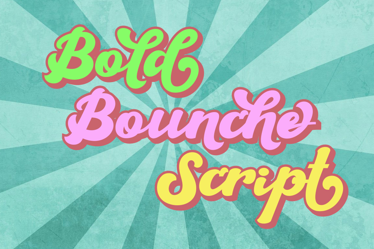 The Brandy Bold Retro Script, a Script Font by Haksen