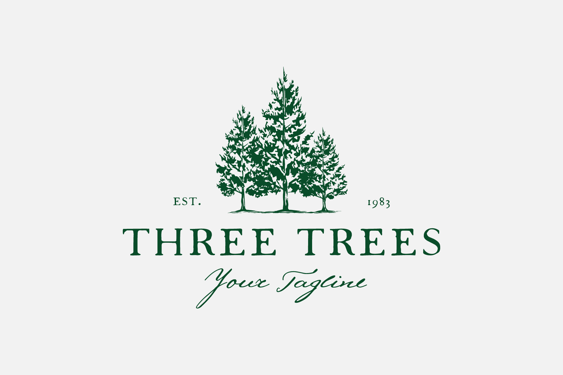 Vintage Pine Tree Wild Logo Vector, a Branding & Logo Template by zdson ...
