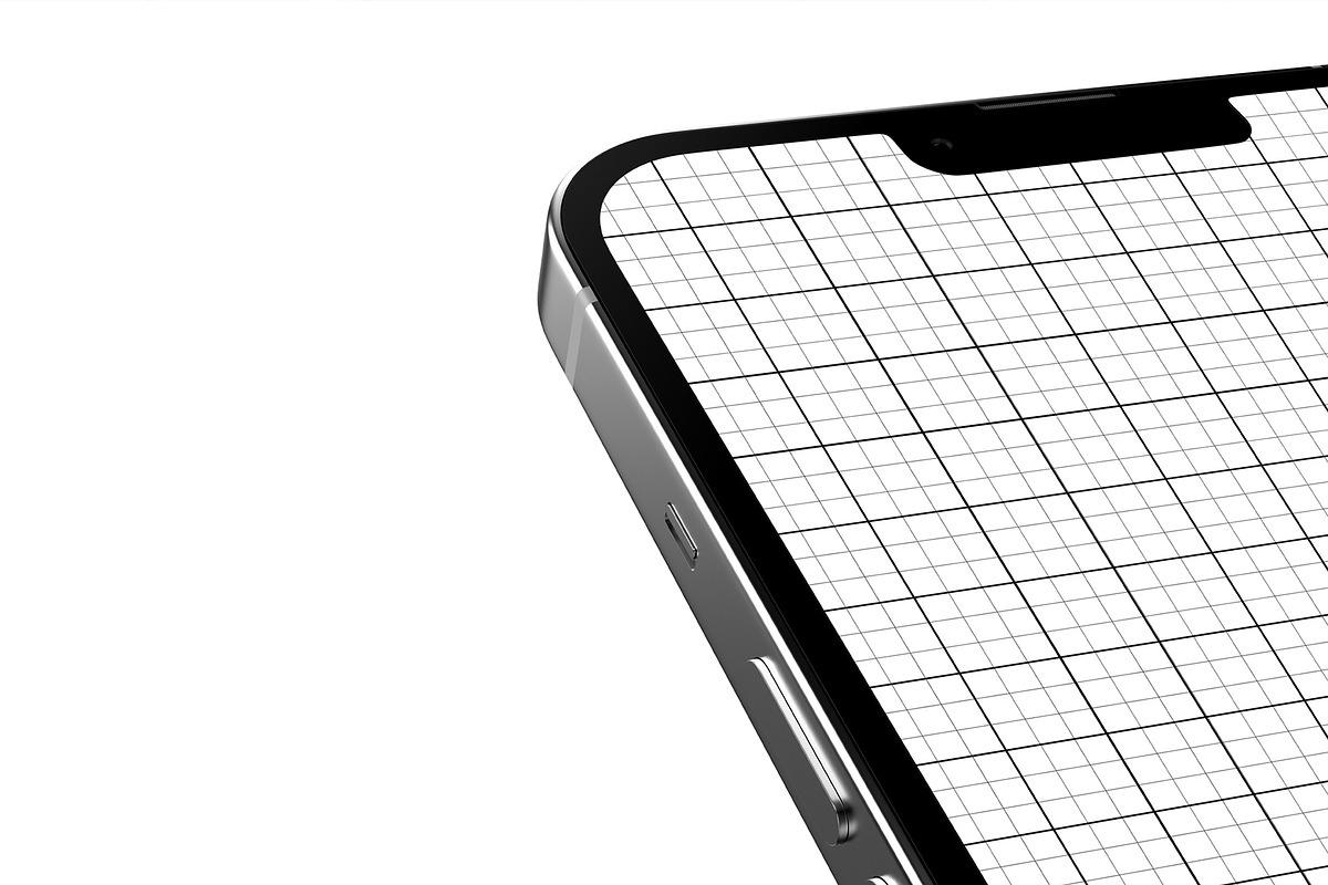Close up Mobile Screen Mockup