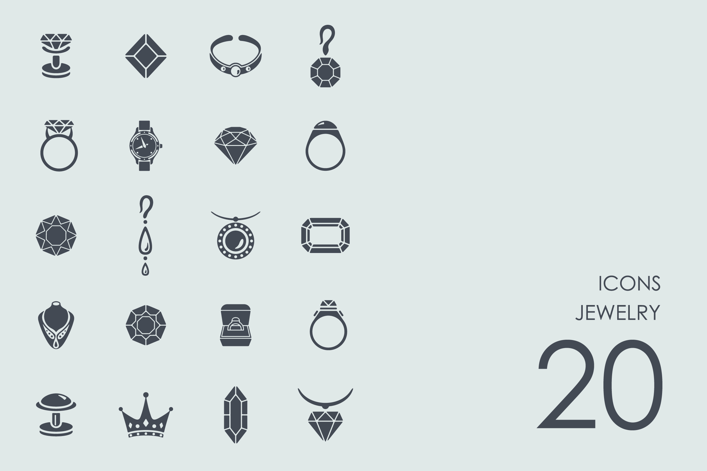 Jewelry icons | Icons ~ Creative Market