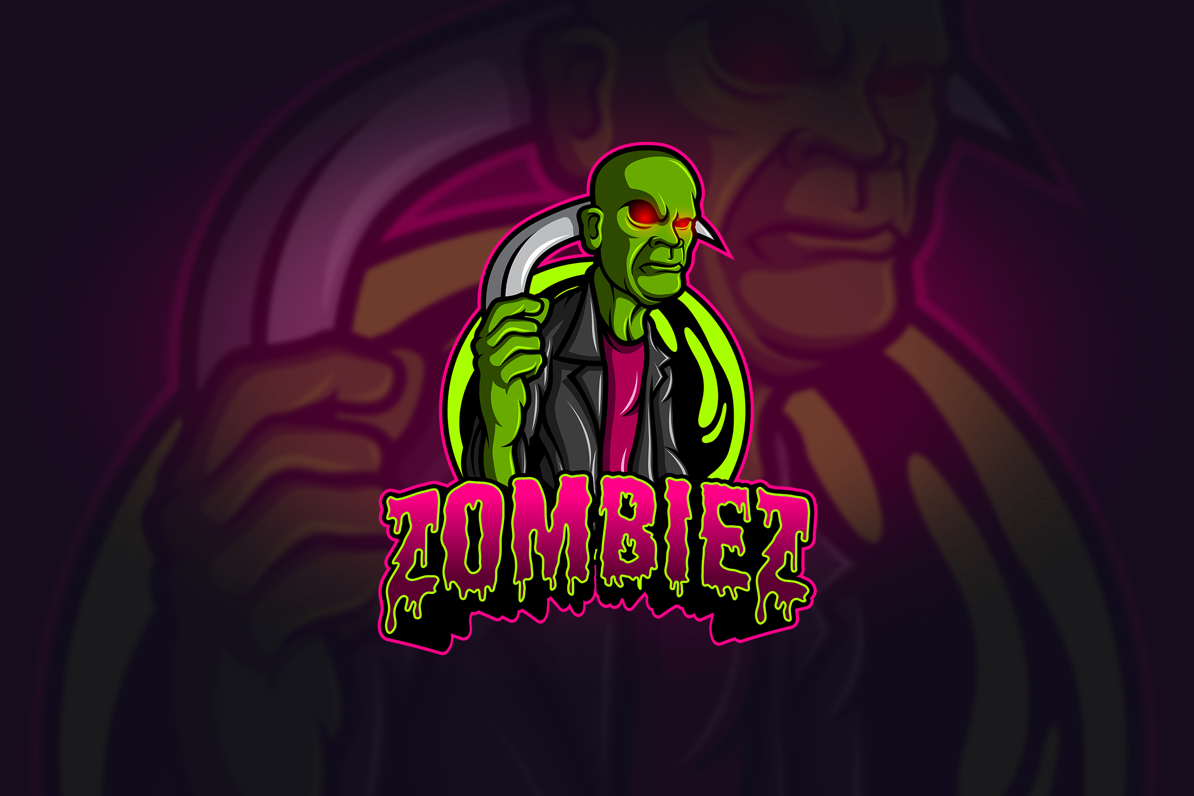 Zombie - Mascot & Esport Logo, a Branding & Logo Template by AQR Studio