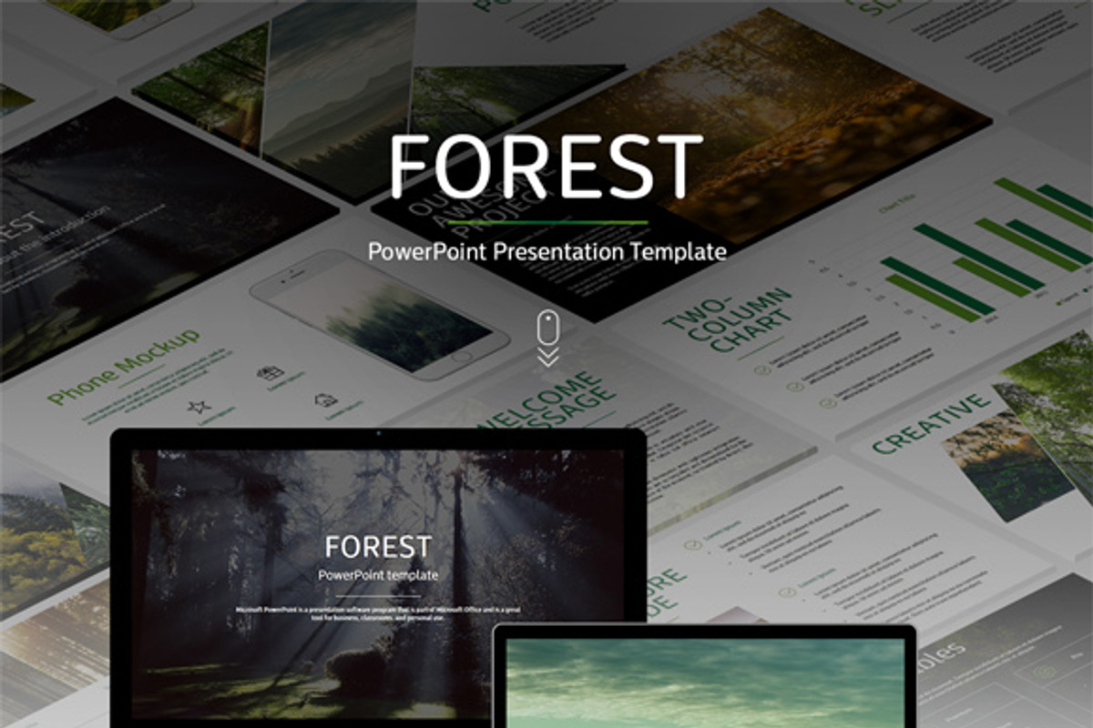 Forest- PowerPoint Template, a Presentation Template by Helga_Design