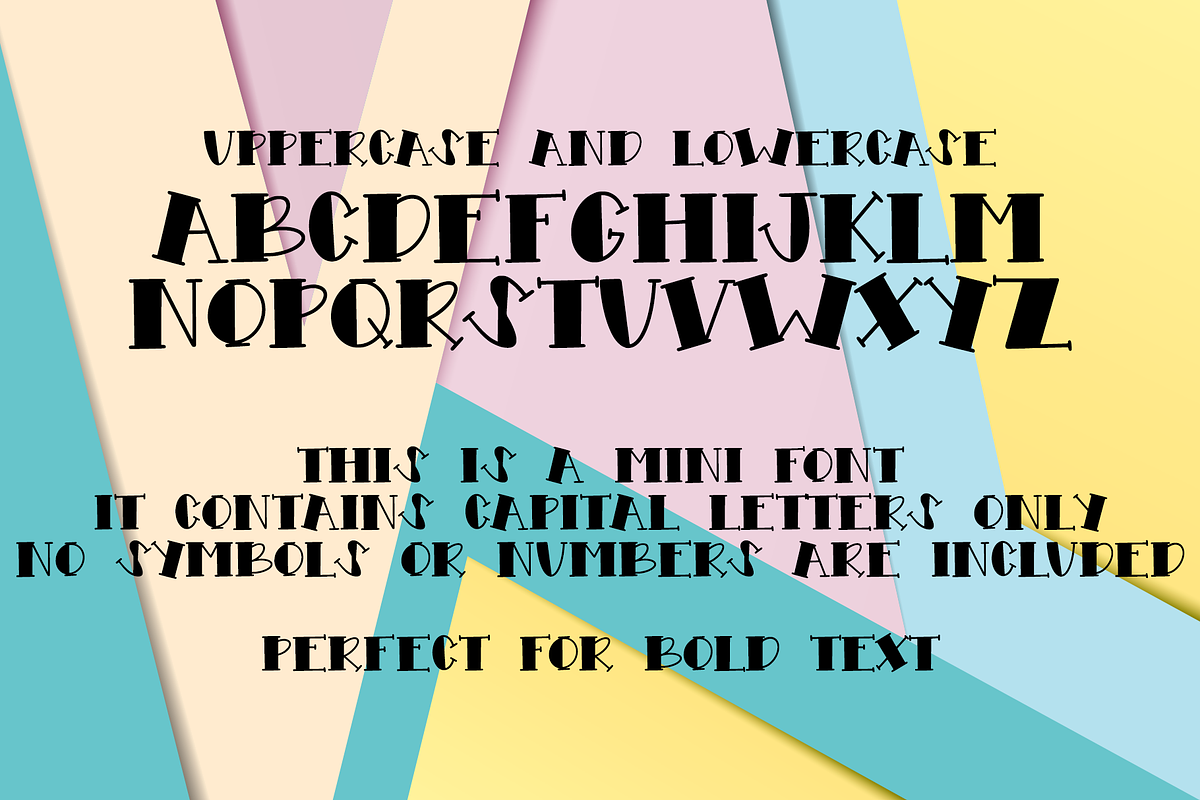 Block Party - Mini Display Font, a Serif Font by Nap Time Design Co.