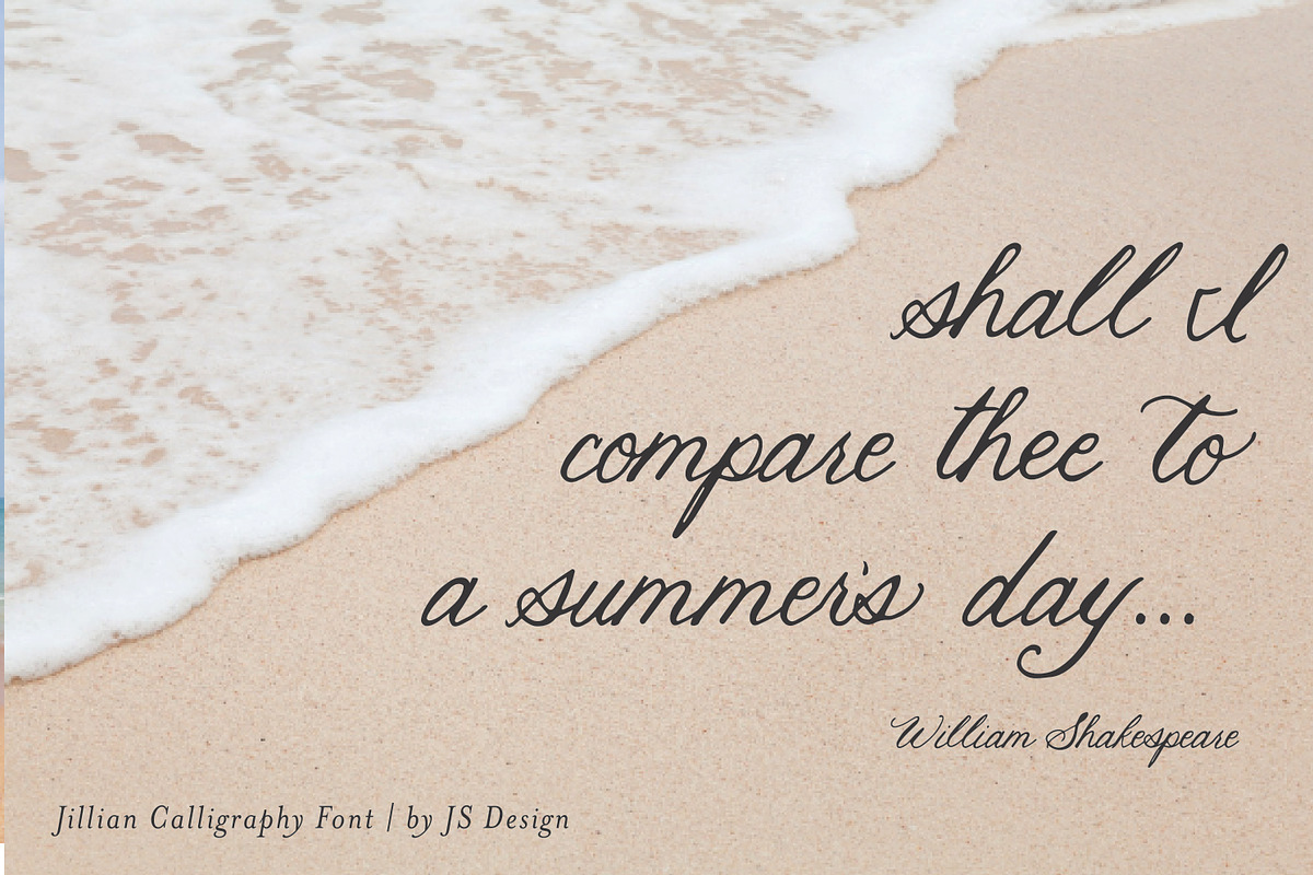 Jillian Wedding Calligraphy Font