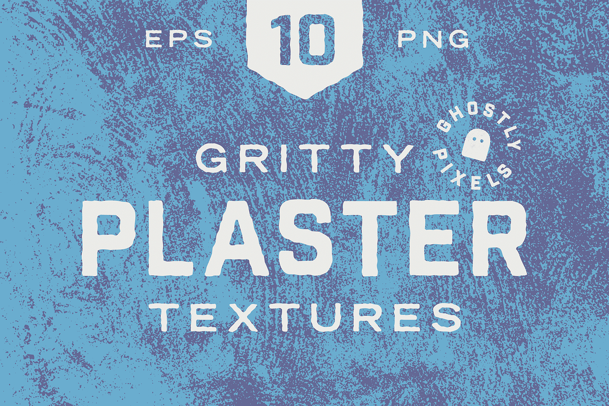 Gritty Plaster Textures, a Texture Graphic by GhostlyPixels