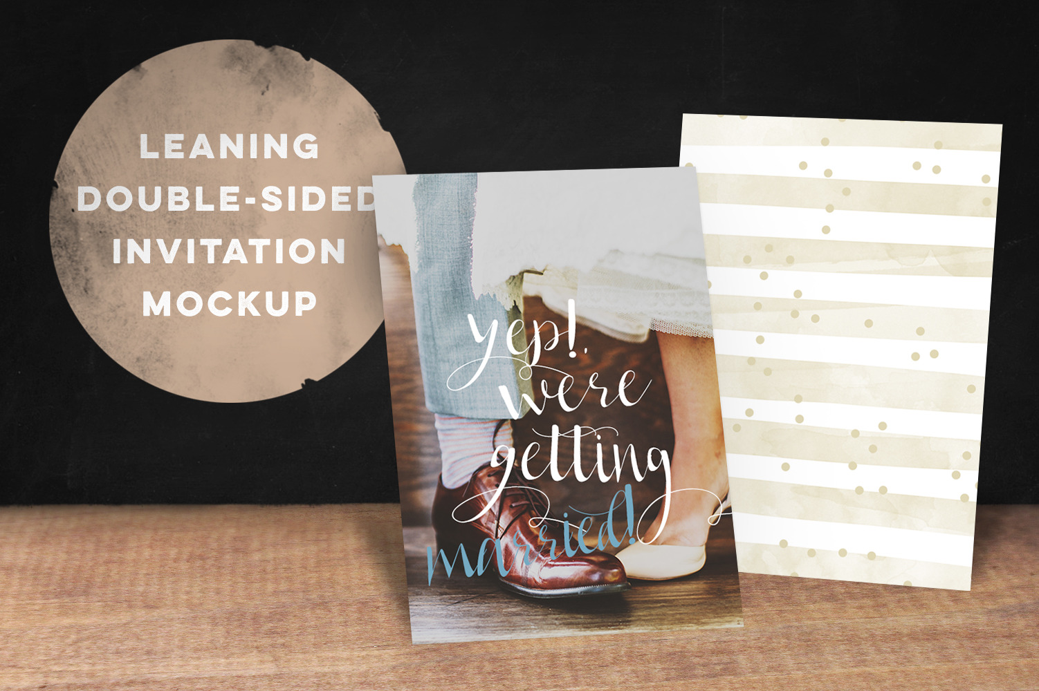 Double-sided Invitation Mockup, a Print Template by Hype Your Prints