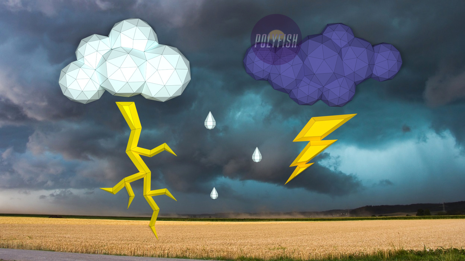 DIY Weather 3D model template, a Templates & Theme by PolyFish ...