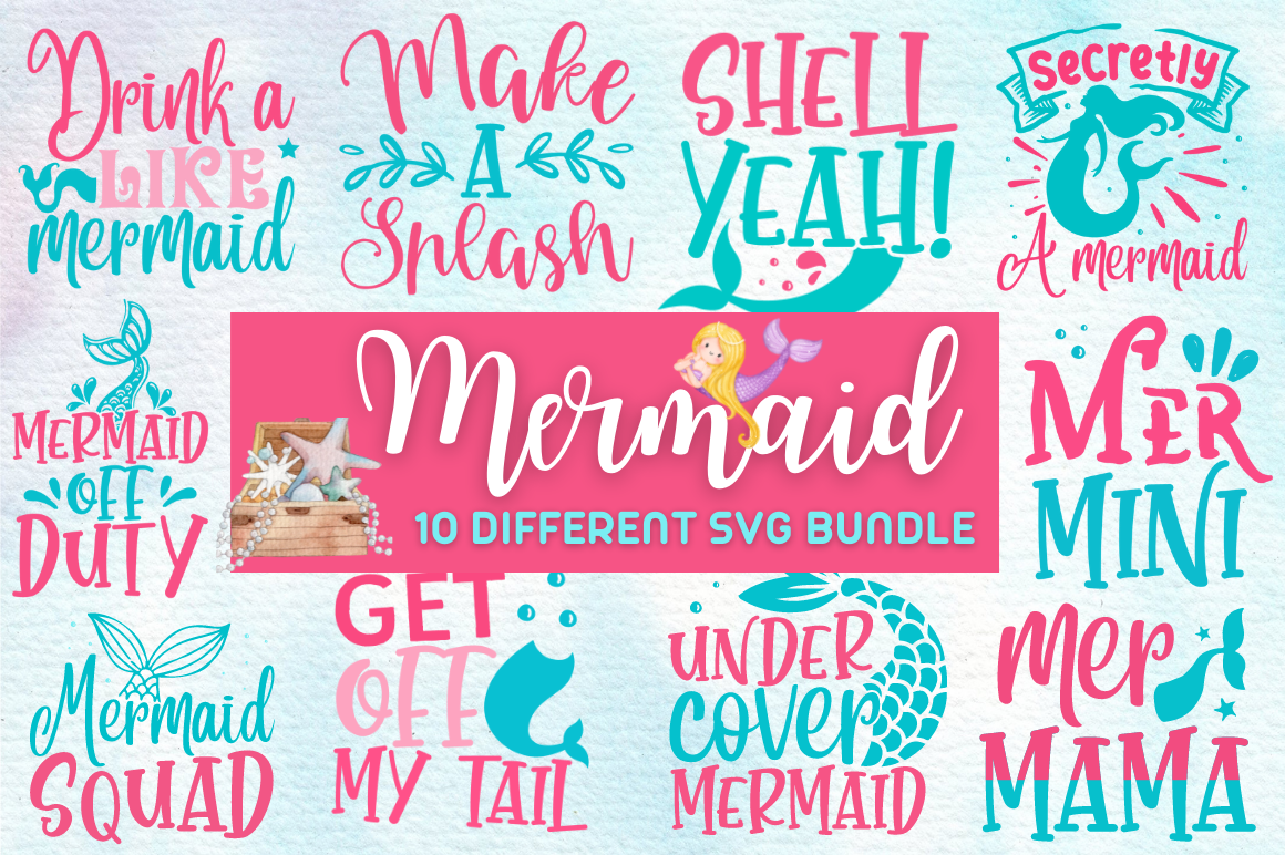 Mermaid SVG Bundle