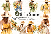 Summer Clipart Watercolor PNG, a Decorative Illustration by Paper ...