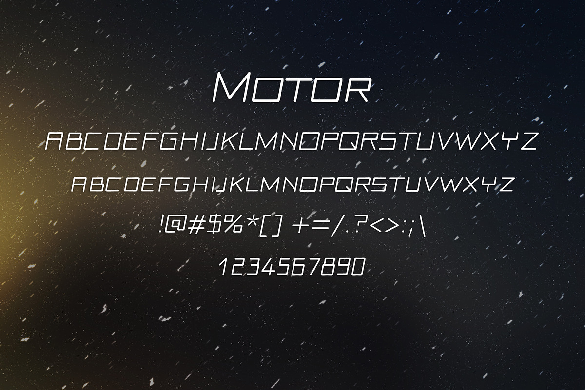 MOTOR font, a Font by DmDesignsStoreArt