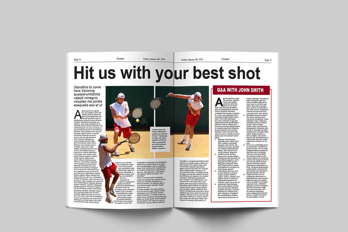 Tabloid Newspaper Template, a Magazine Template by Dene Studios