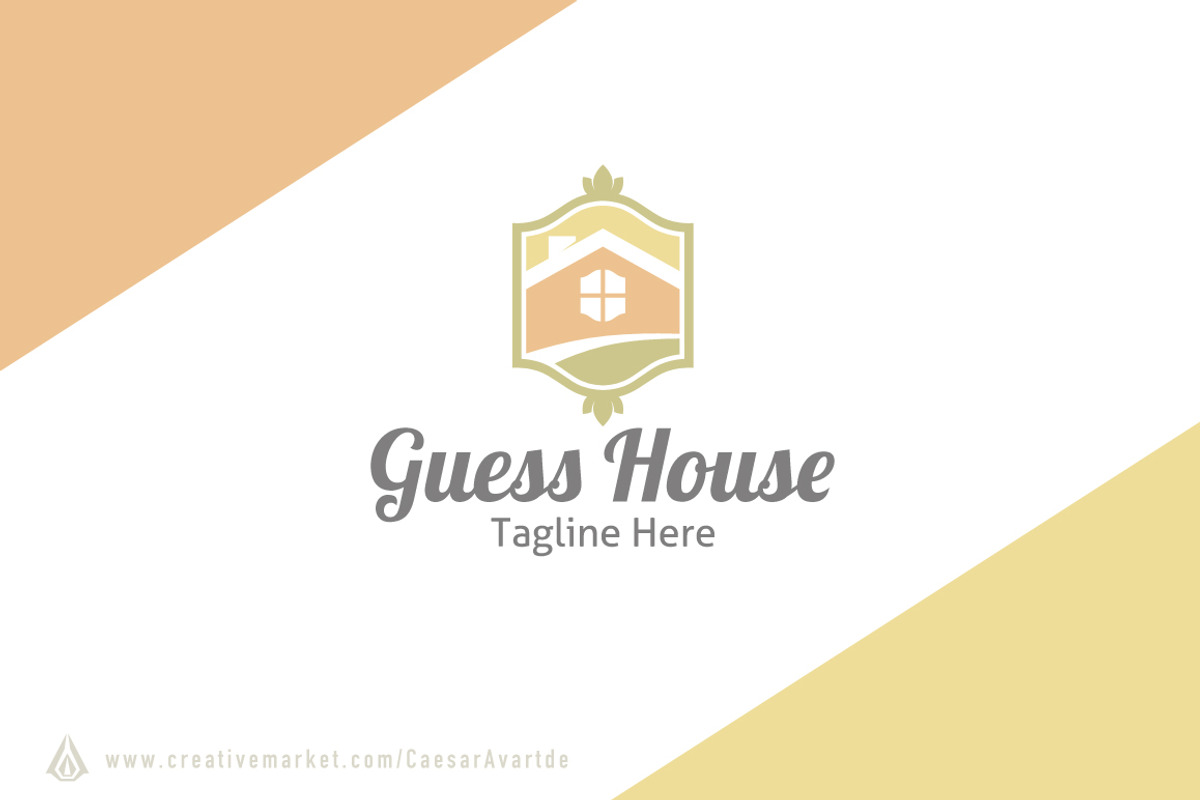 Guess House Logo Template, a Branding & Logo Template by Avartde Creative