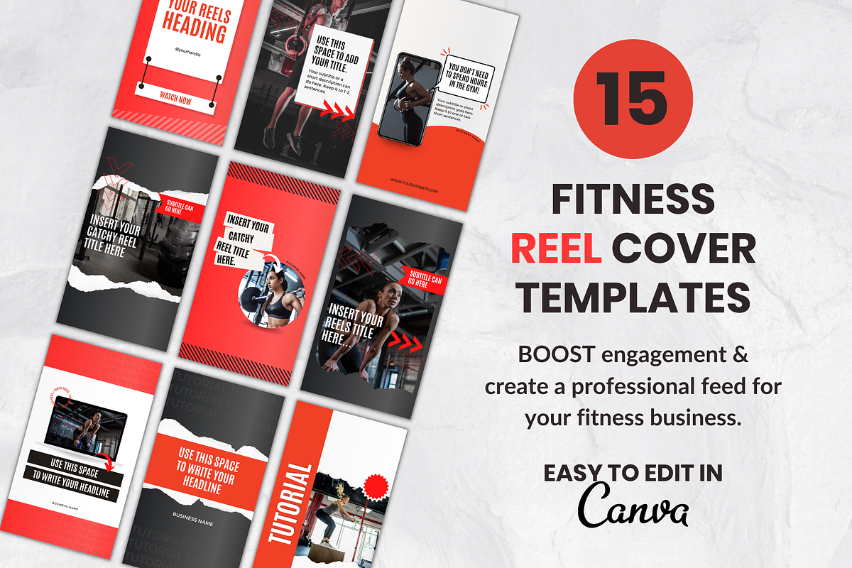 Instagram Reel Templates Fitness, a Social Media Template by Shot ...