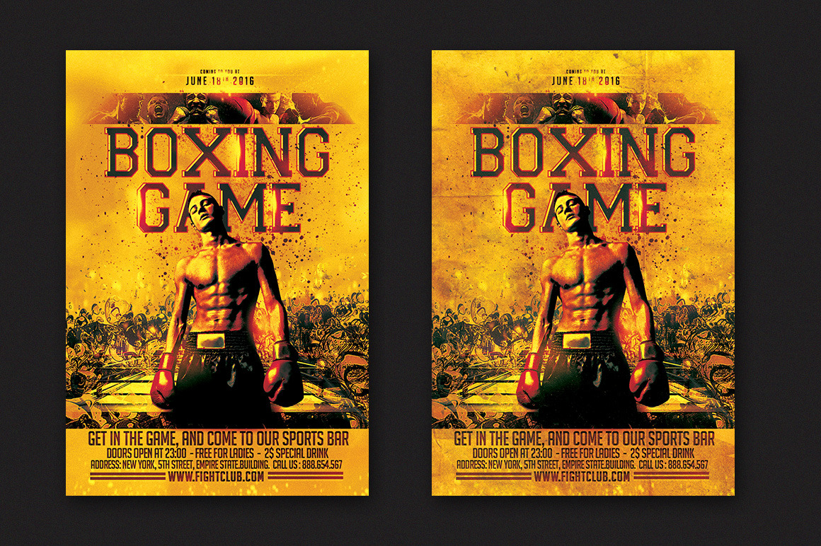Boxing Flyer, a Flyer Template by DSGraphicDesign