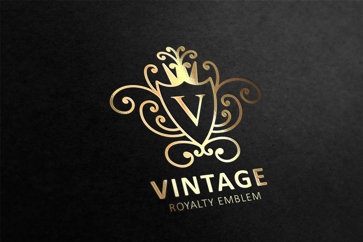 Vintage V Letter Logo, a Branding & Logo Template by essegraphic