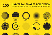 100 Geometric Shapes. Part 4, an Object Graphic by Vanzyst