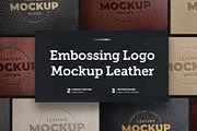 6 Embossing Logo Mockup Leather, a Product Mockup by Grow Design Craft ...